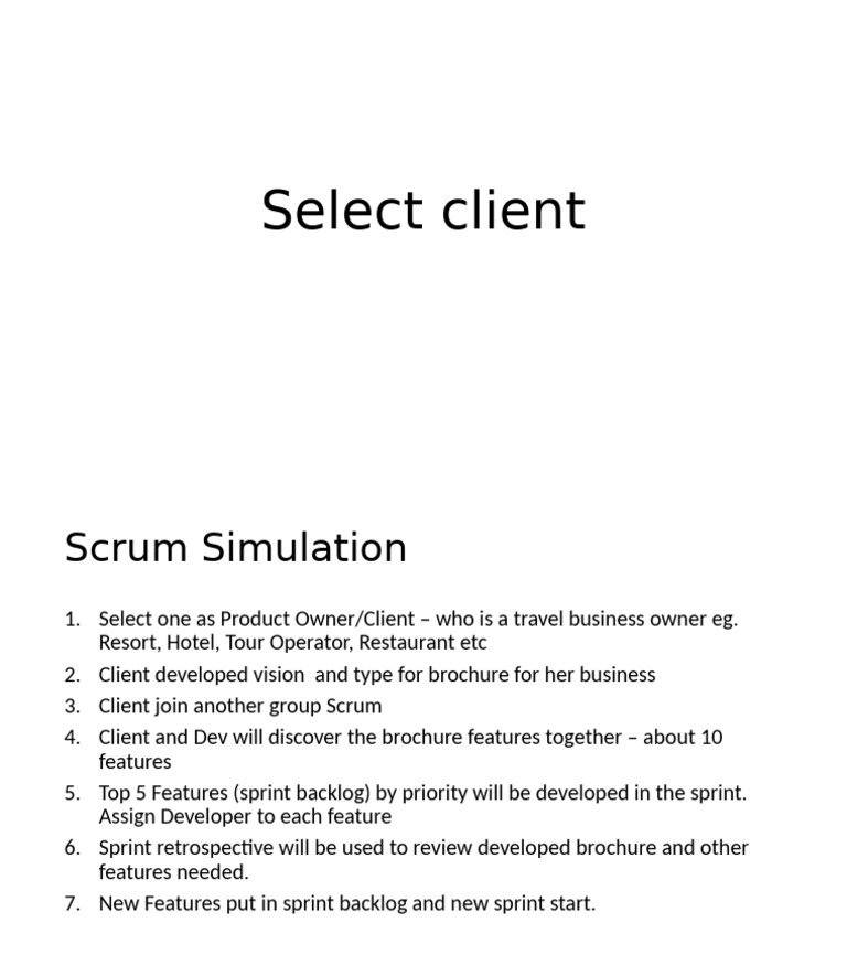 Scrum Simulation | PDF