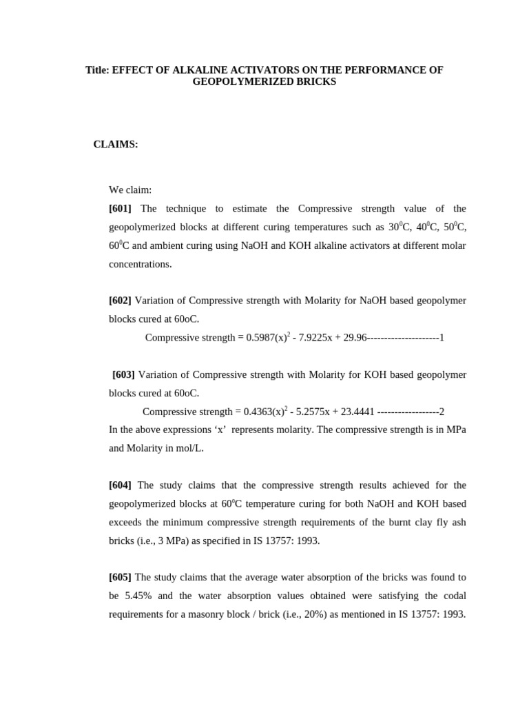 Claims | PDF | Home & Garden | Science & Mathematics