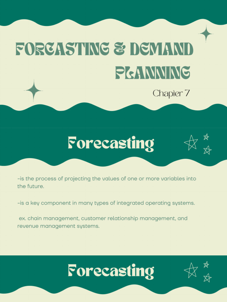 Forecasting & Demand Planning Chp7 - 20240929 - 203805 - 0000 | PDF