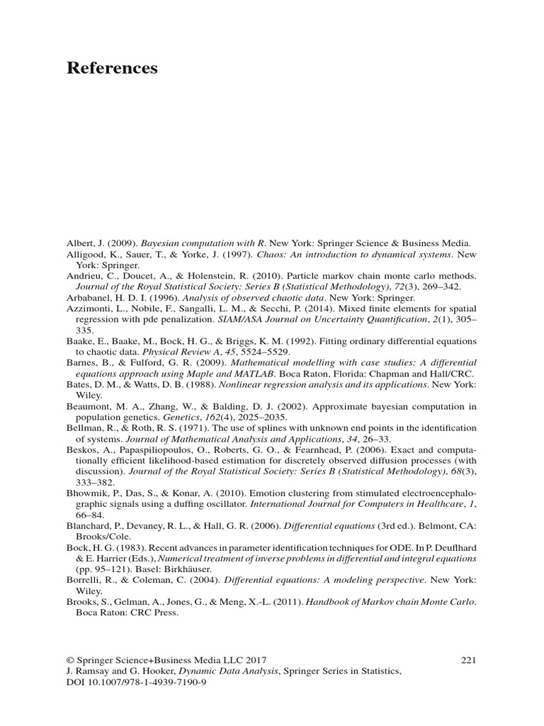 References | PDF | Least Squares | Nonlinear System