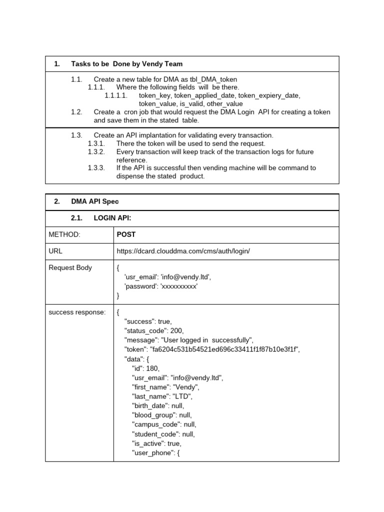 Spec.API.DMA | PDF | Login | Cyberwarfare