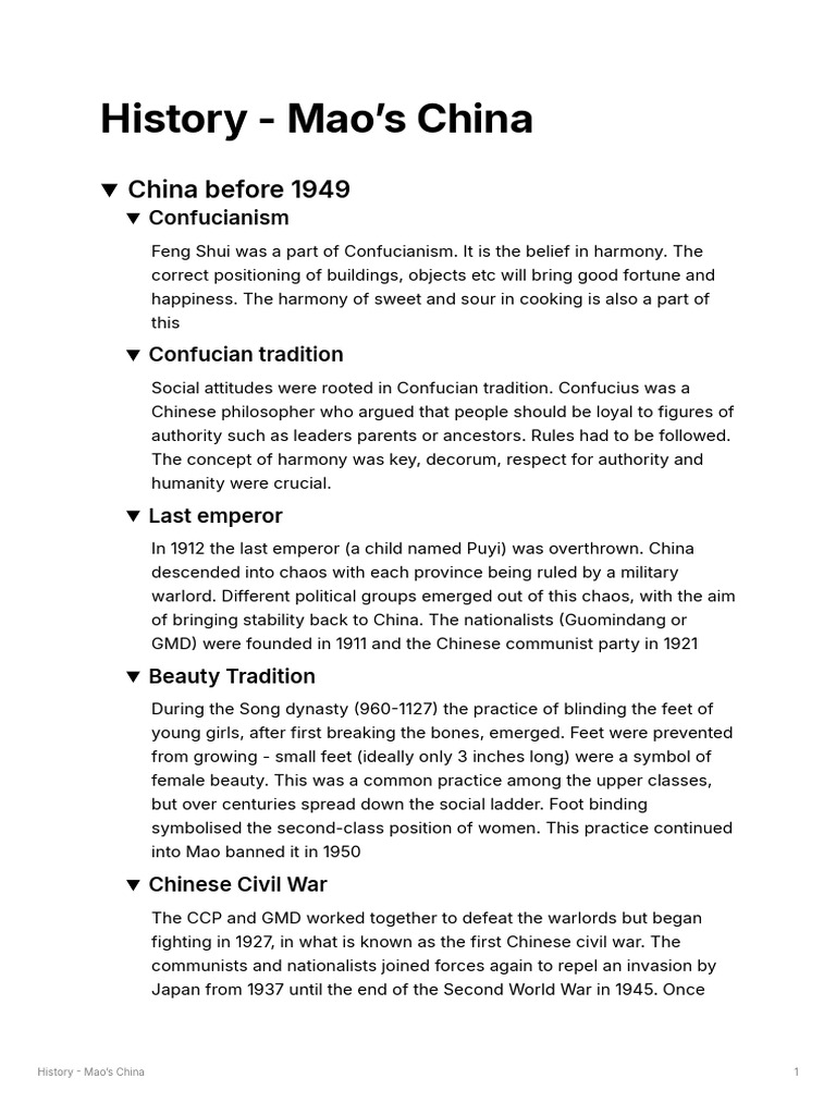 Mao's China: History and Civil War Insights | PDF | Emperor Of China ...
