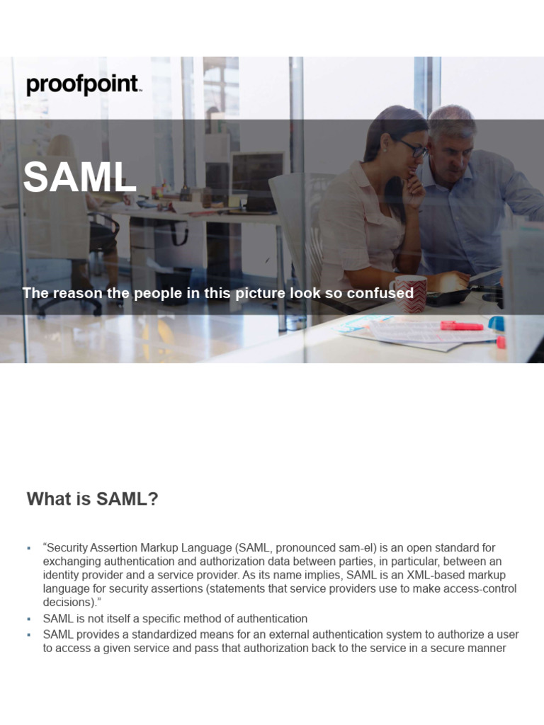 SAML - Brown Bag Session | PDF | Computing | Computer Access Control