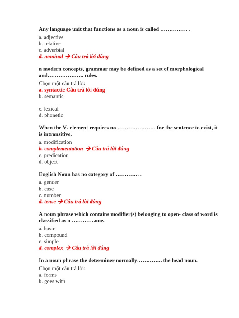 (123doc) - Dap-An-Ngu-Phap-Ly-Thuyet-En13 | PDF | Adjective | Clause