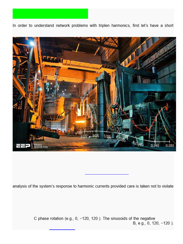 Triplen Harmonics & Network Problems | PDF | Transformer | Power (Physics)