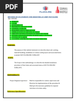 Roof Sheeting Installation Method Statement | PDF | Crane (Machine) | Roof