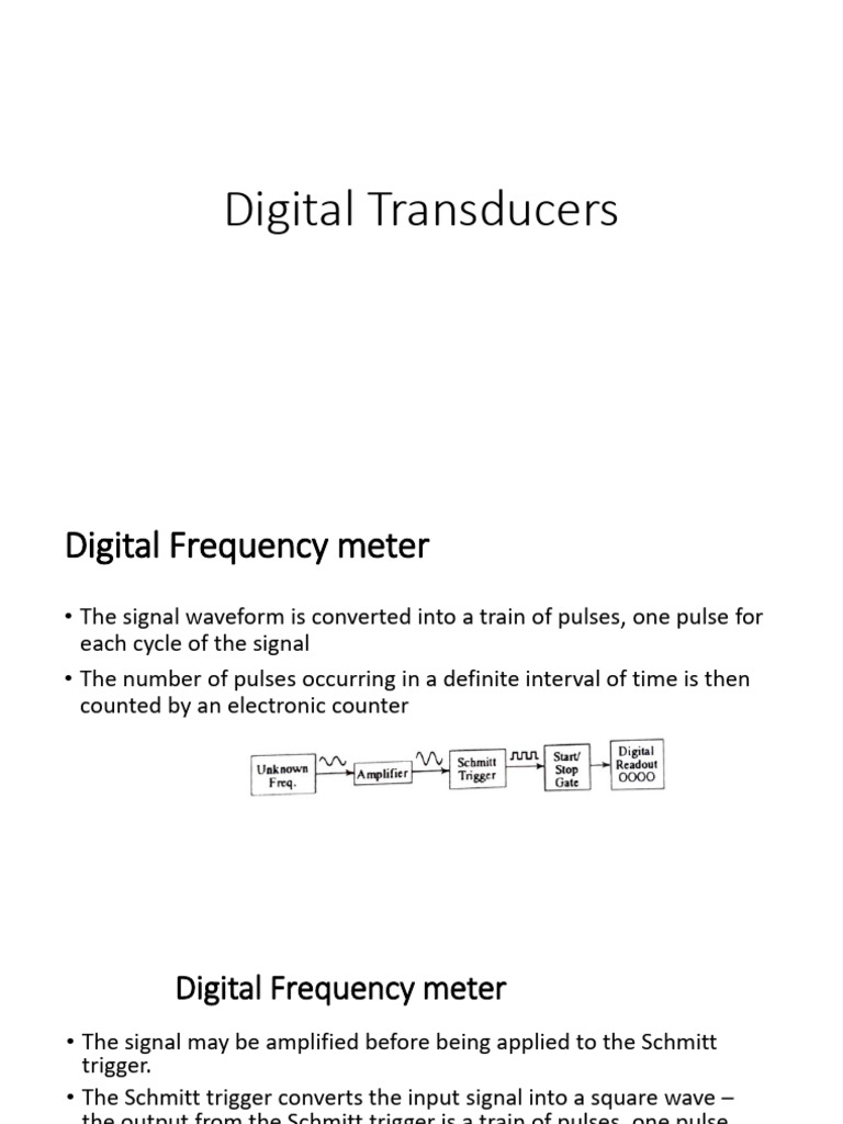 Digital Transducer | PDF