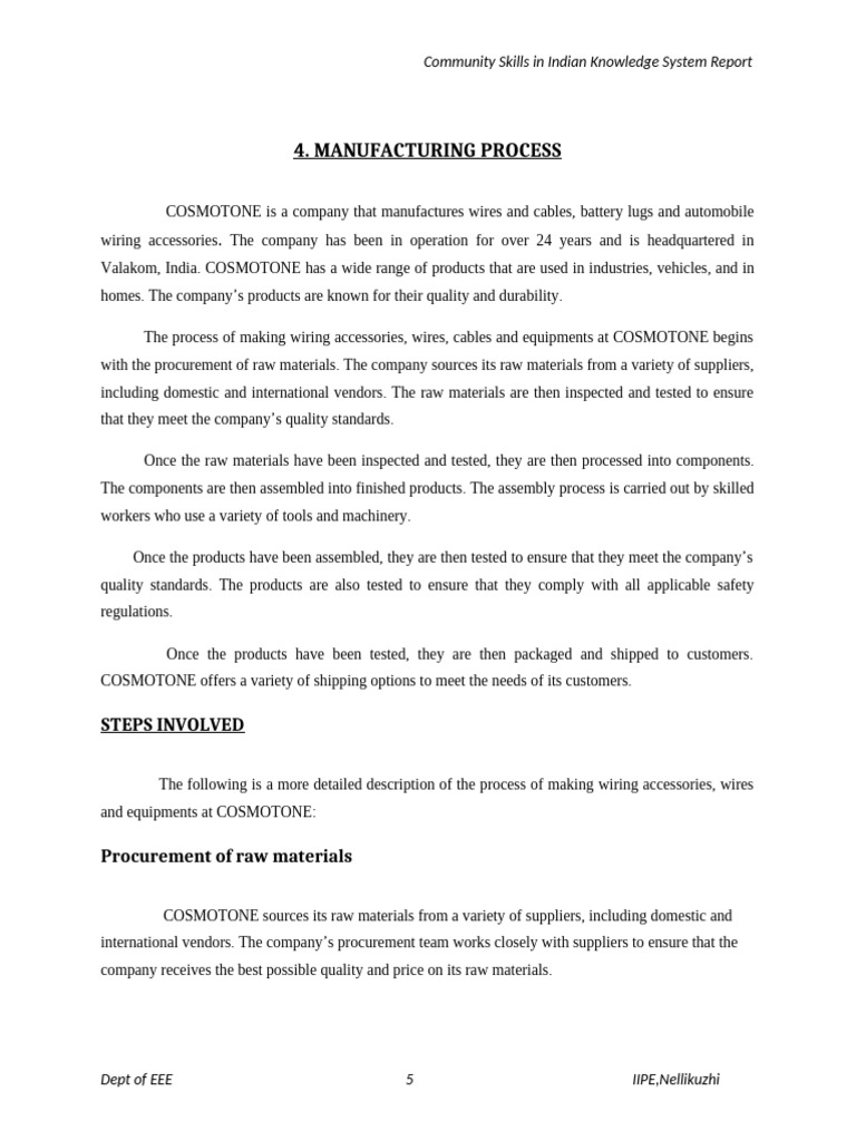 Manufacturing Process | PDF | Business