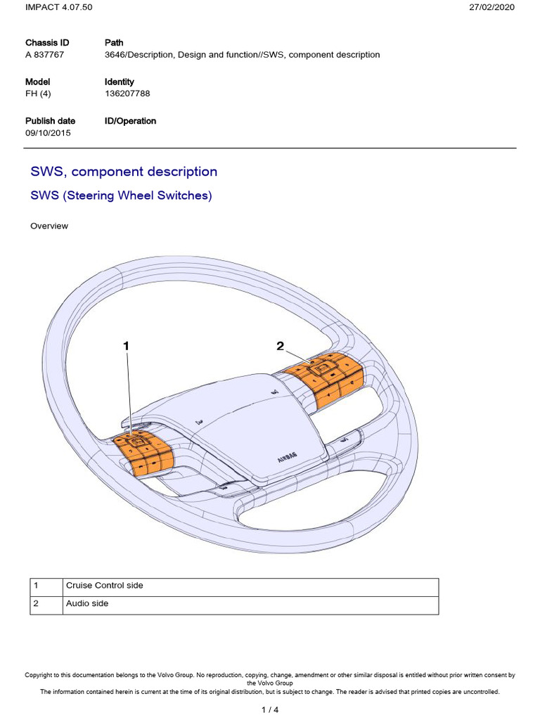 Steering Wheel Switch | PDF | Vehicles | Motor Vehicle