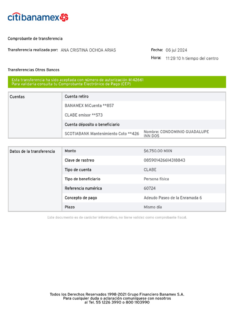 Comprobante de La Transaccion 06-Jul-2024 11-29-10 | PDF