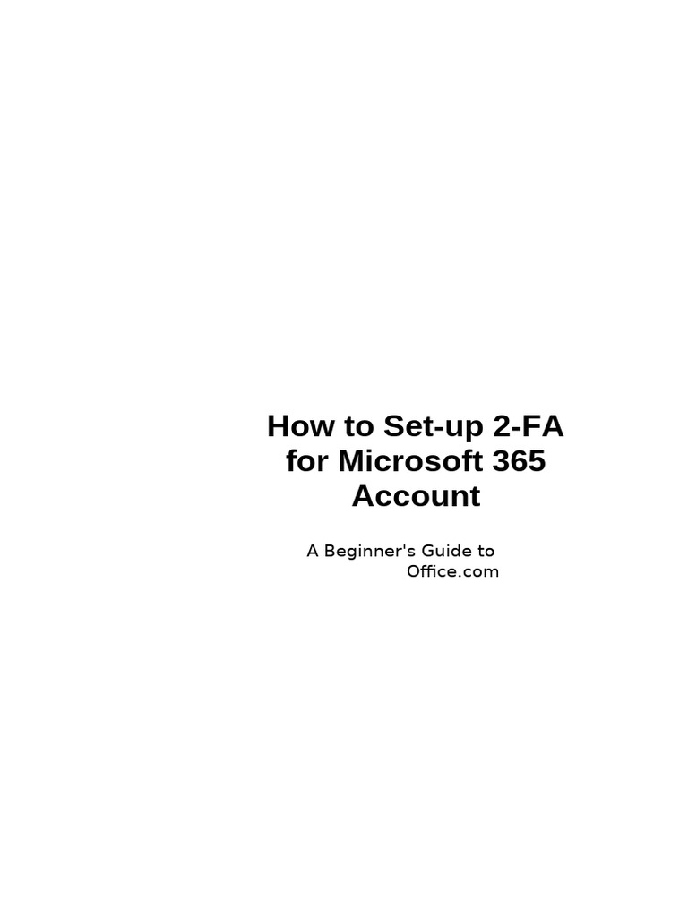 Office 365 2fa Guide Pdf Mobile App Login