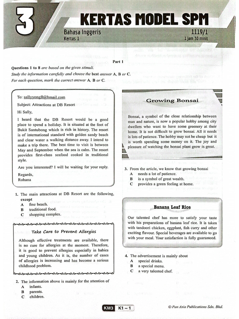 Fast Track Pan Asia SPM-4 | PDF