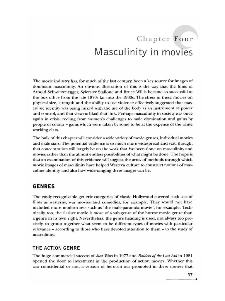 MacKinnon Masculinity in Movies | PDF | Action Films | Masculinity