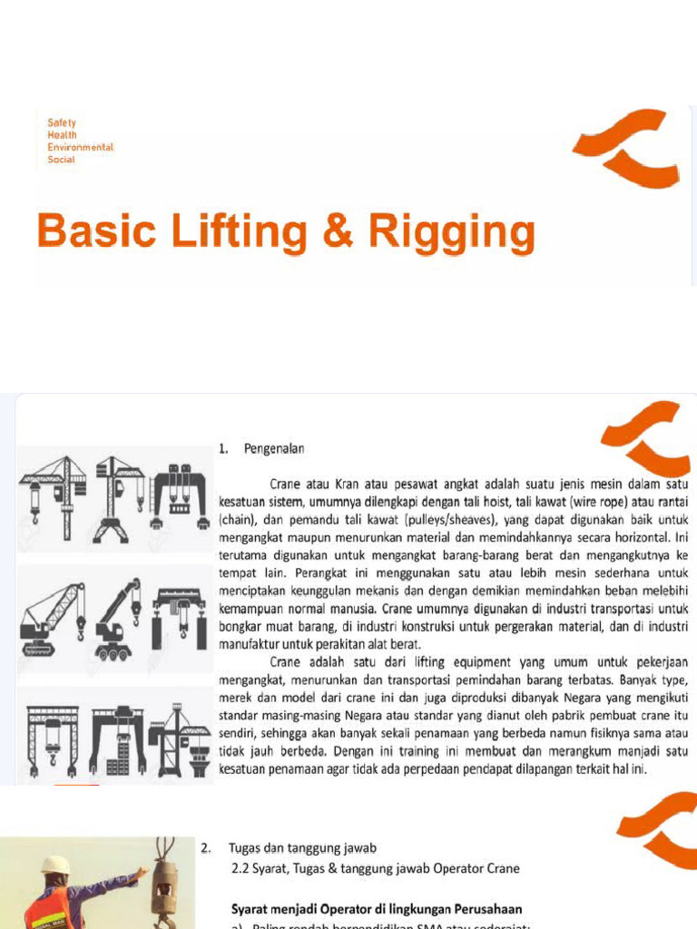 10.materi Lifting & Rigging | PDF