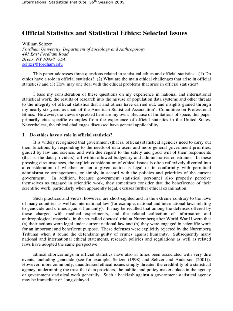 WS 2005 ISI Paper | PDF | Statistics | Census