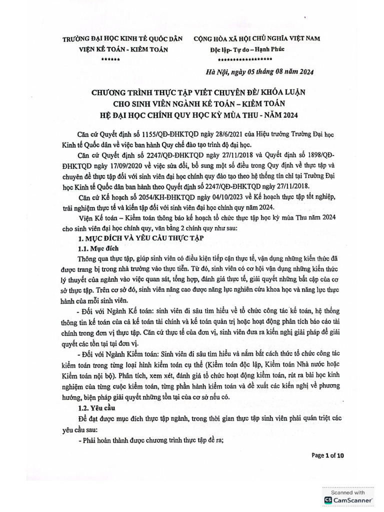 Đề cương hướng dẫn BCTH | PDF