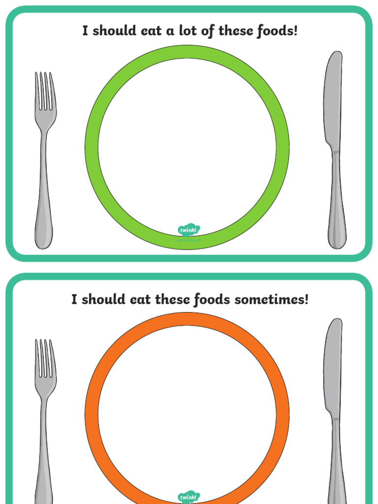 Au T 1031 Healthy Eating Sorting Activity - Ver - 1 | PDF