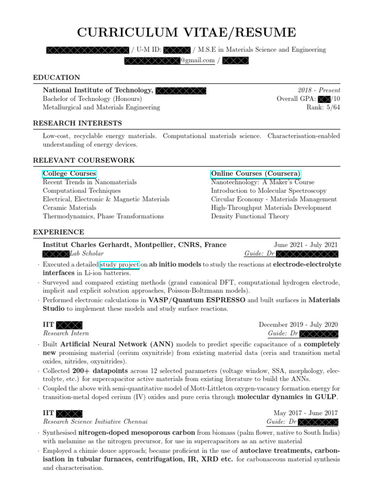 CV 4 | PDF | Density Functional Theory | Computational Chemistry