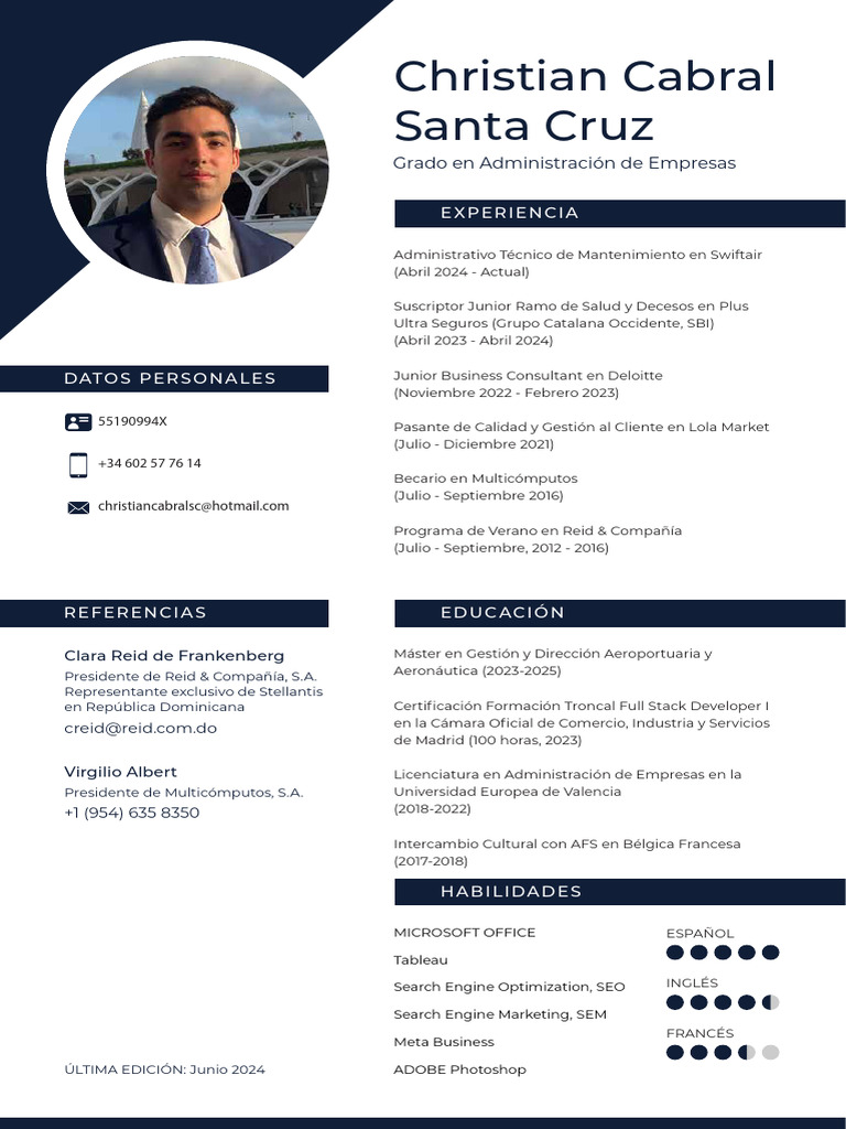 CV Christian Cabral ULT | PDF | Tecnologías de la información ...