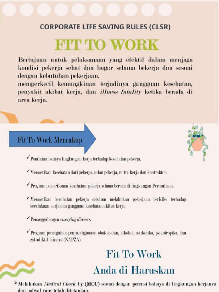 1.materi Fit To Work | PDF