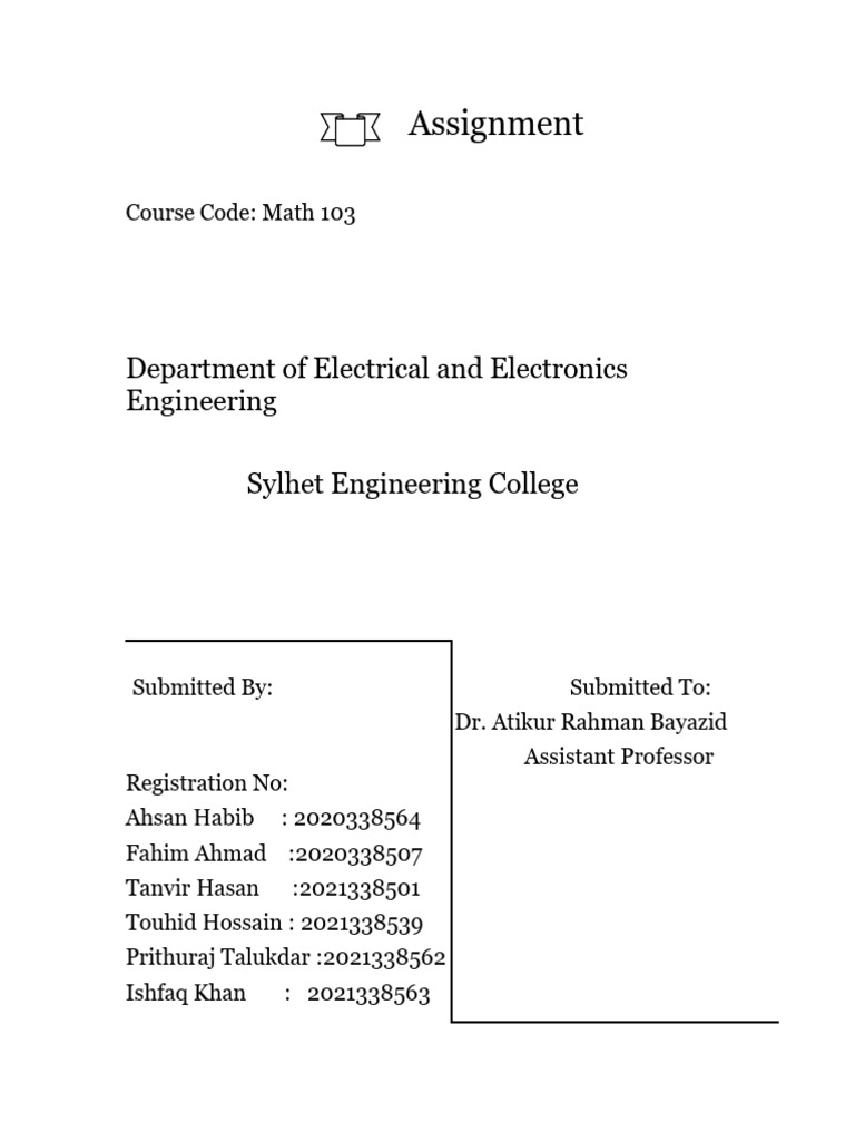 Math Assingment of Group 5 | PDF | Subtraction | Differential Calculus