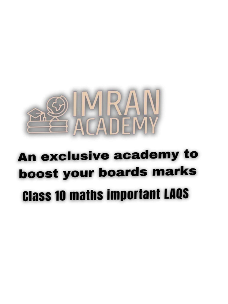 Important Questions For Class 10 | PDF