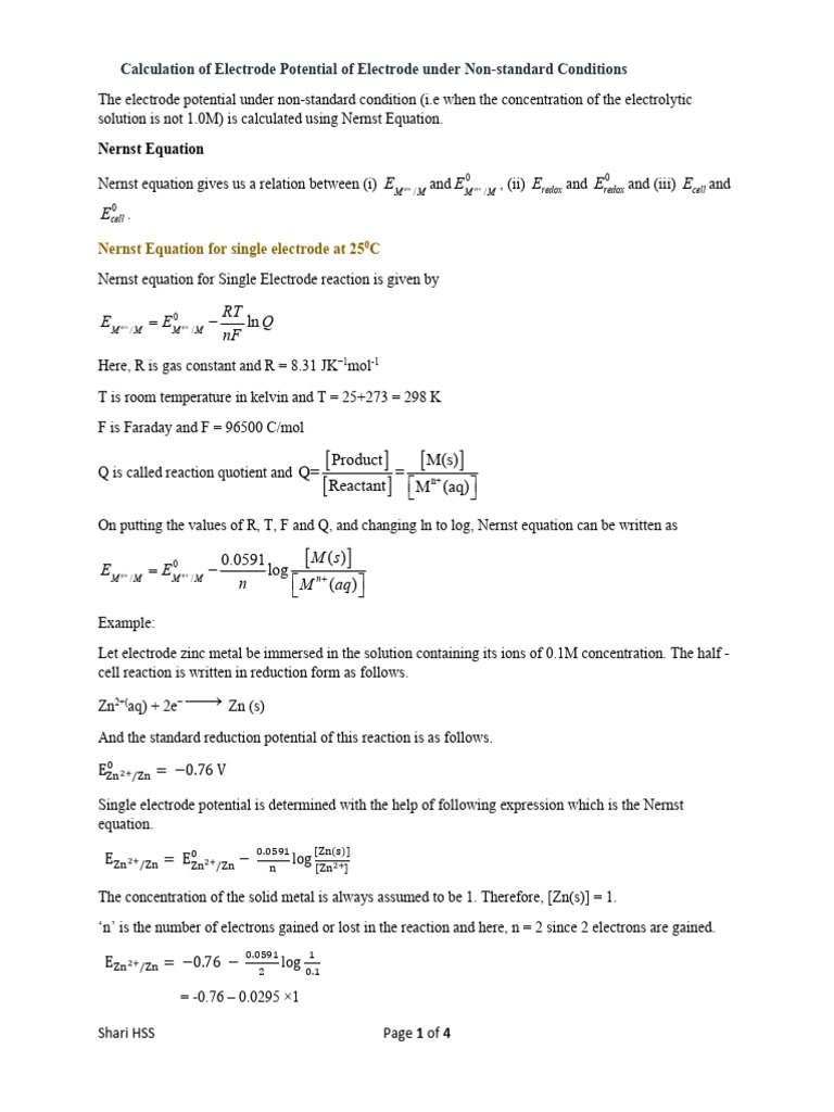 CH 3 Ionic Equilibria Part 3 | PDF | Electrode | Redox