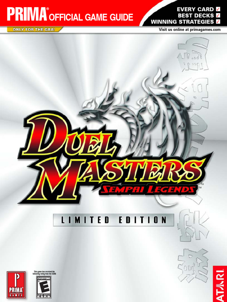 Duel Masters - Sempai Legends Prima Official Guide | PDF | Duel
