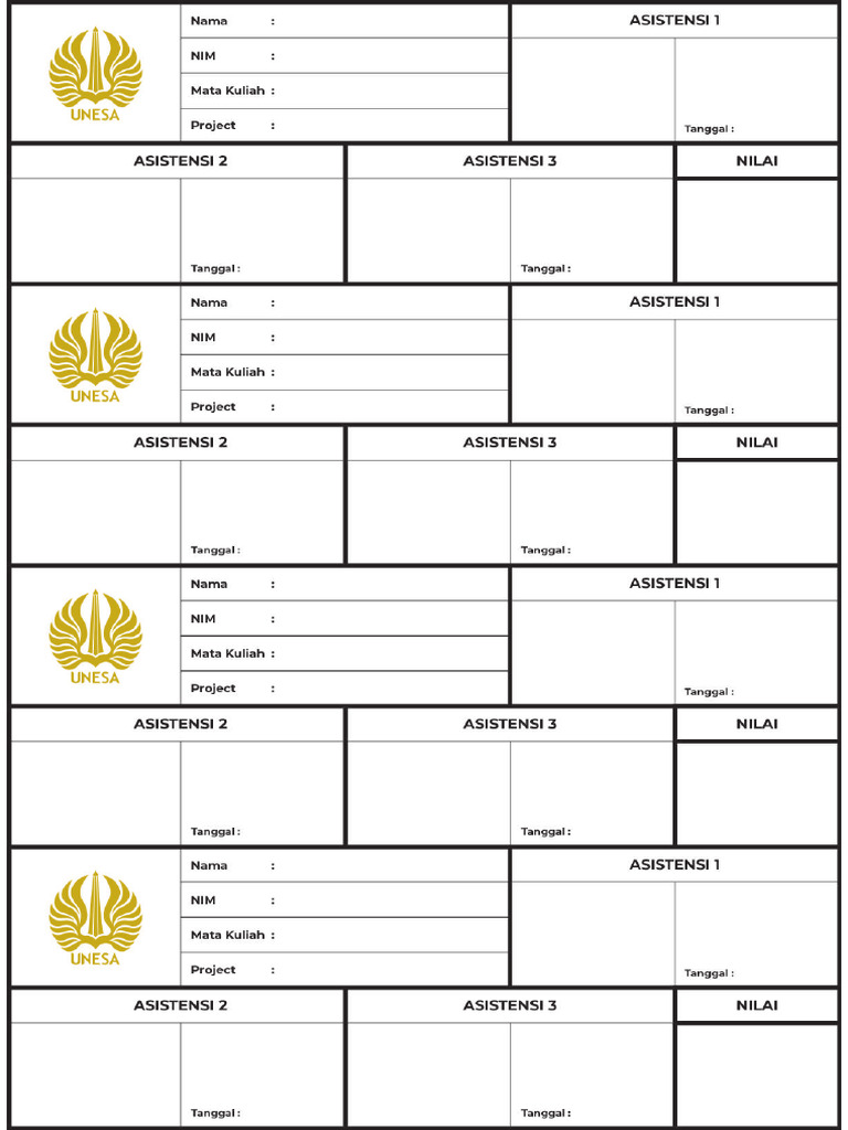 Form Asistensi | PDF