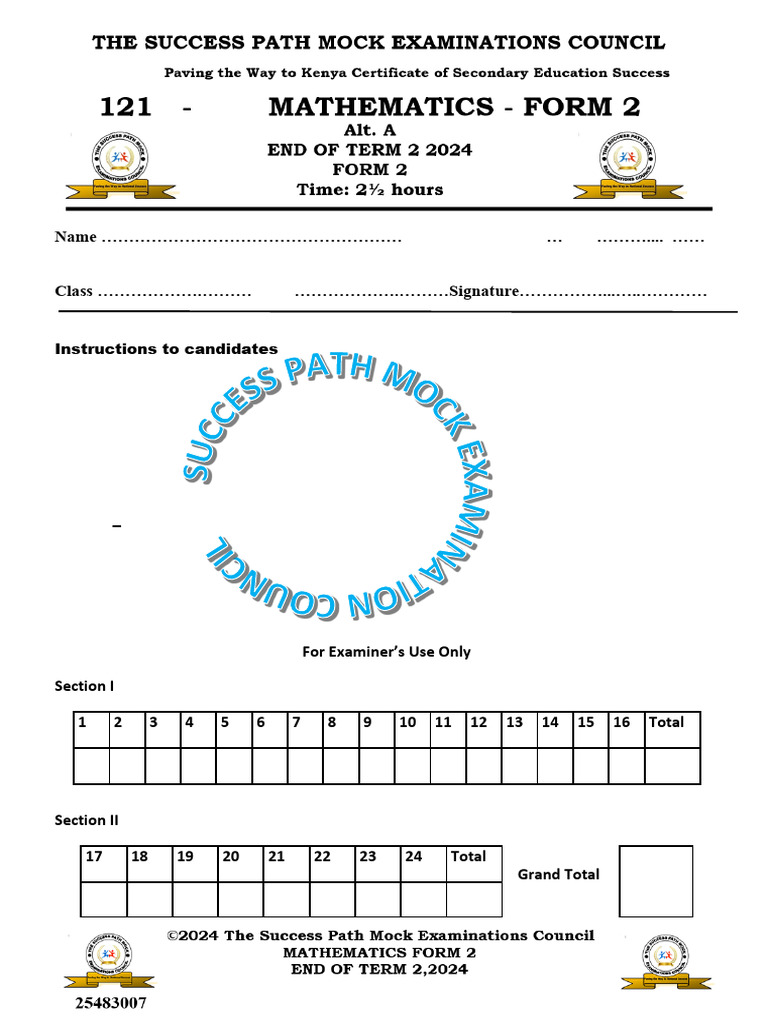 f2 Maths t2 2024 | PDF | Area | Angle