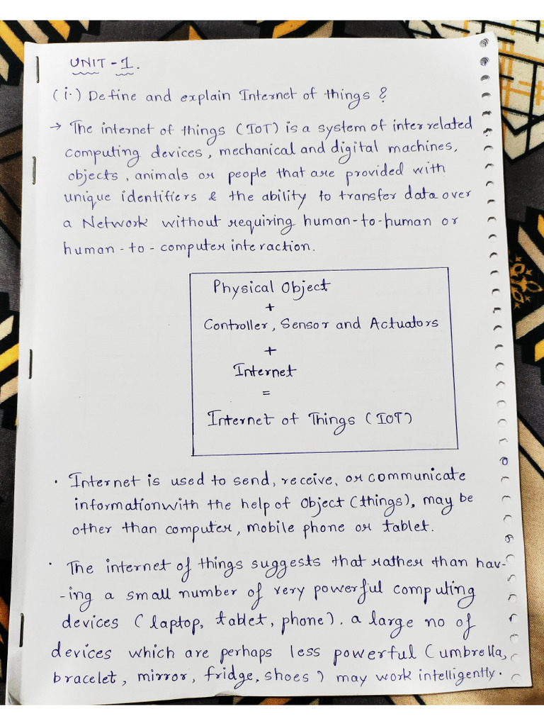 IOT All Units Important Answers - ASH? | PDF