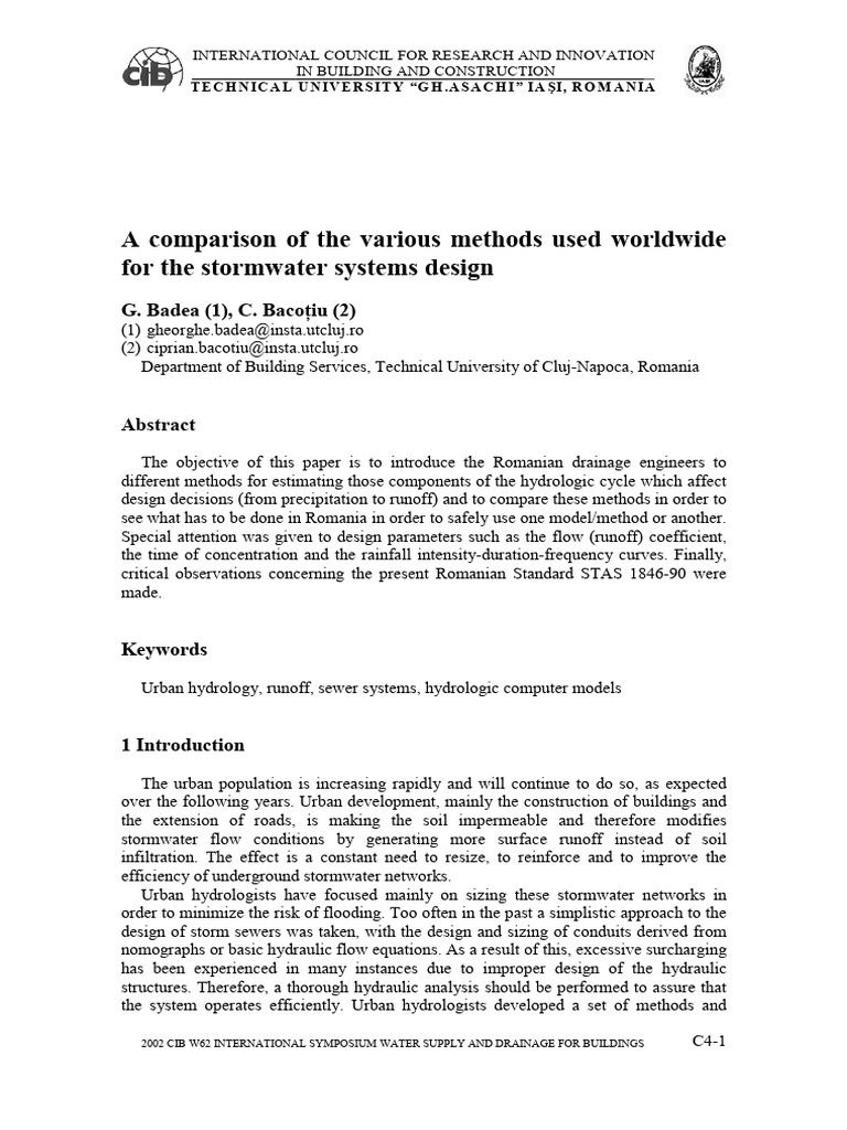 CIB21859 | PDF | Surface Runoff | Environmental Technology