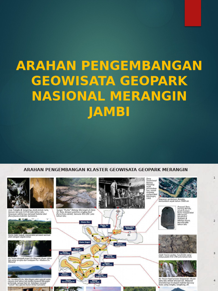 Pengembangan Geowisata Geopark Merangin | PDF | Sains & Matematika