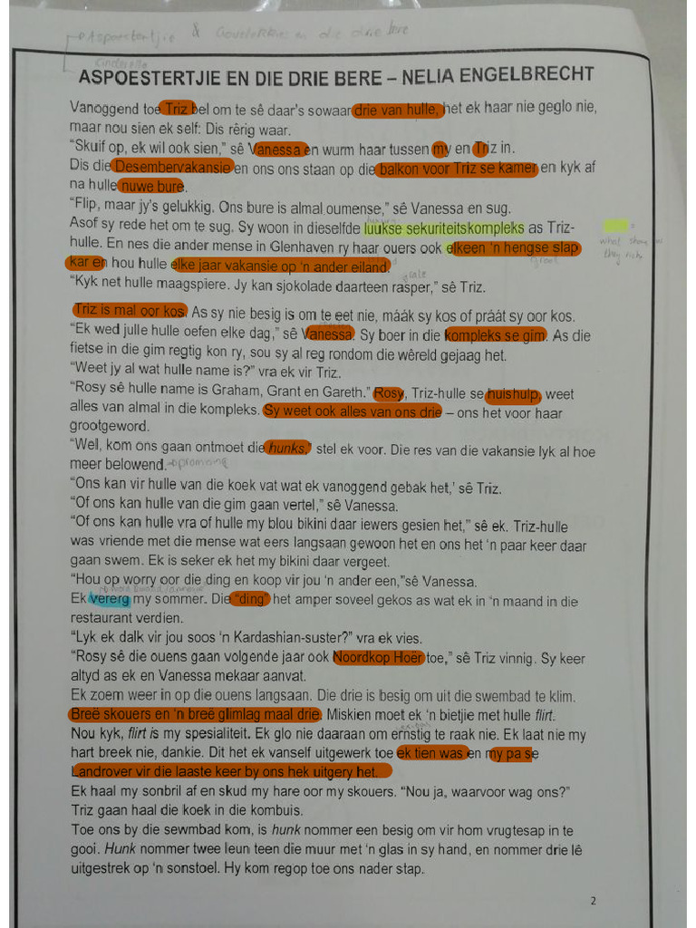 Storie-Aspoestertjie en Dir Drie Bere | PDF