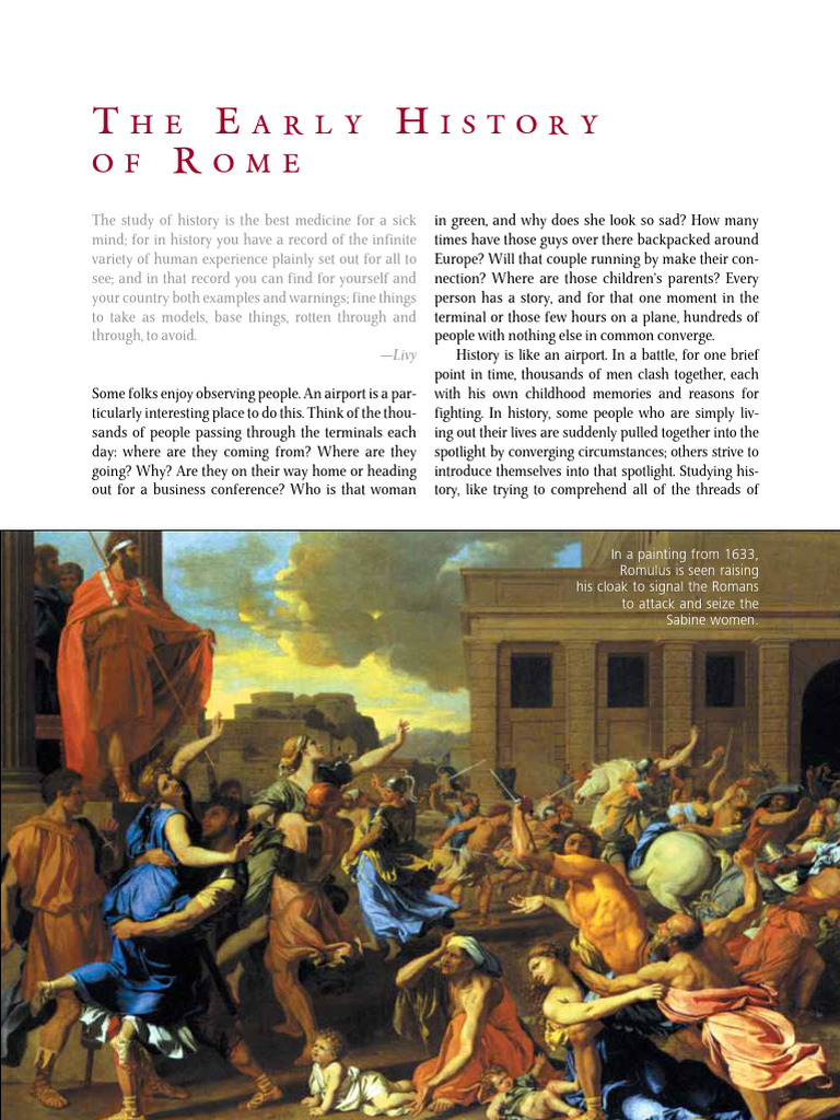 Livy's Early History of Rome Overview | PDF | Roman Republic | Ancient Rome