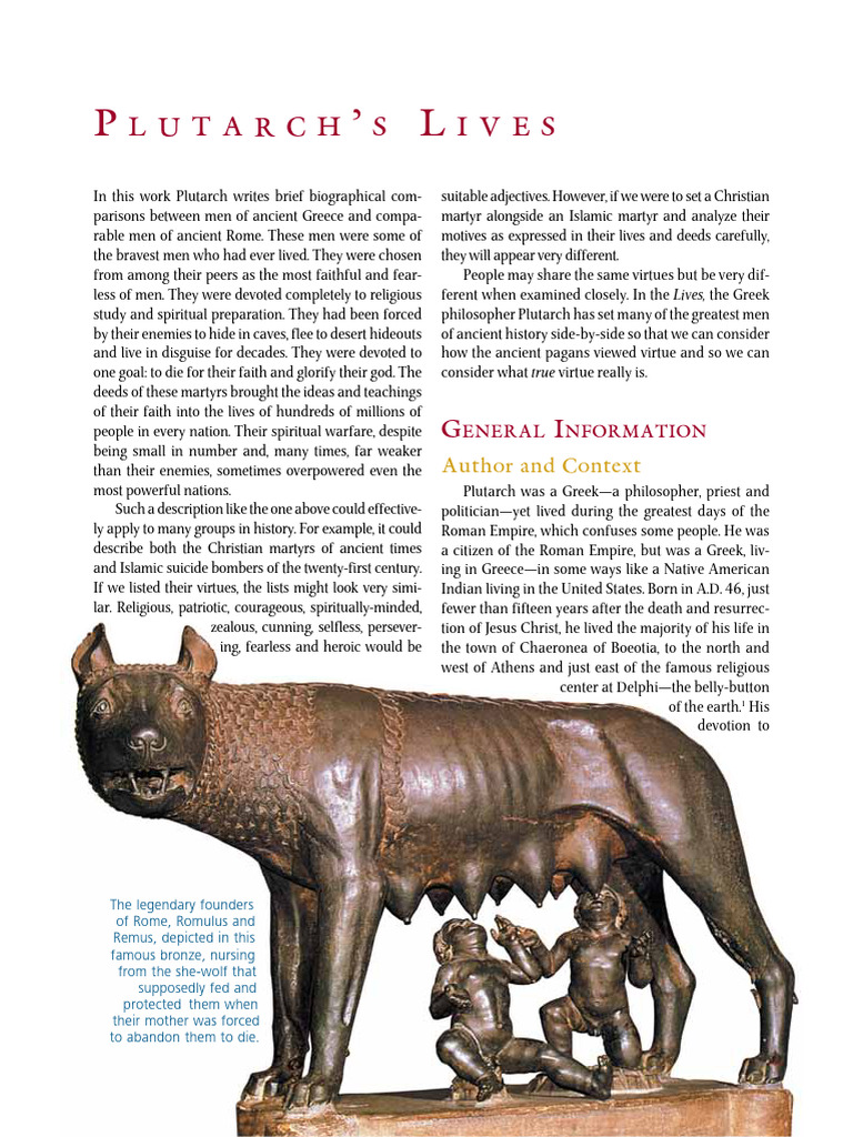 Plutarch's Lives | PDF | Plutarch | God The Father