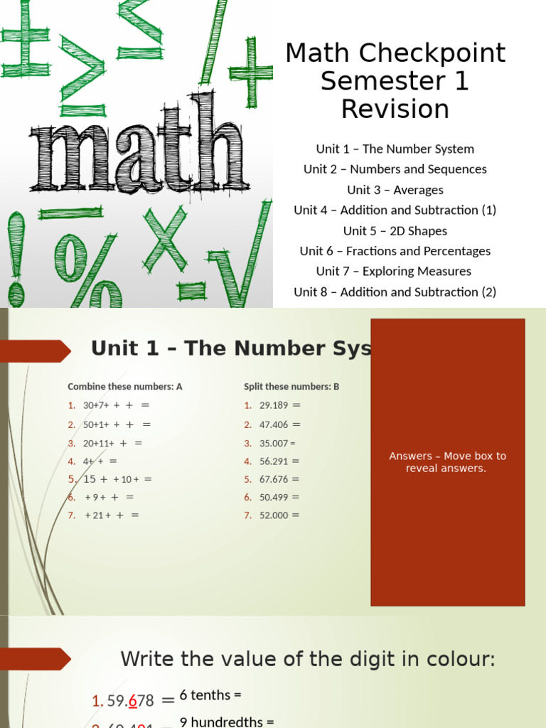 Math Checkpoint Revision Guide | PDF | Rectangle | Euclidean Geometry