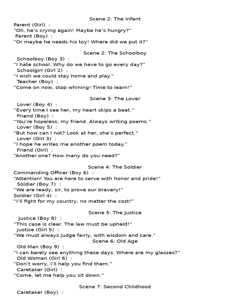 Stages of Life: A Dramatic Journey | PDF | Poetry