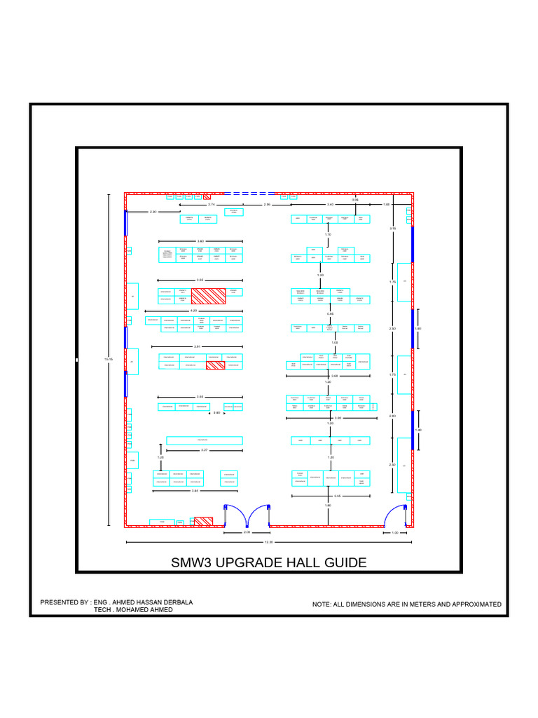 Swm3 Upgrade Hall Layout-Model | PDF | Telecommunications | Mobile Telecommunications User Equipment