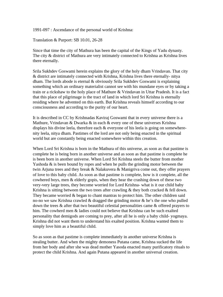 1991-097ascendance of The Personal World of Krishna | PDF | Bhakti ...