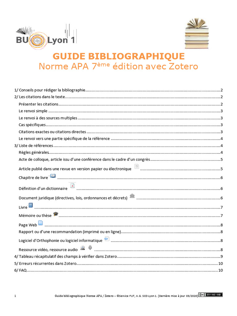 Guide APA avec Zotero: Rédaction et Citations | PDF | Internet ...
