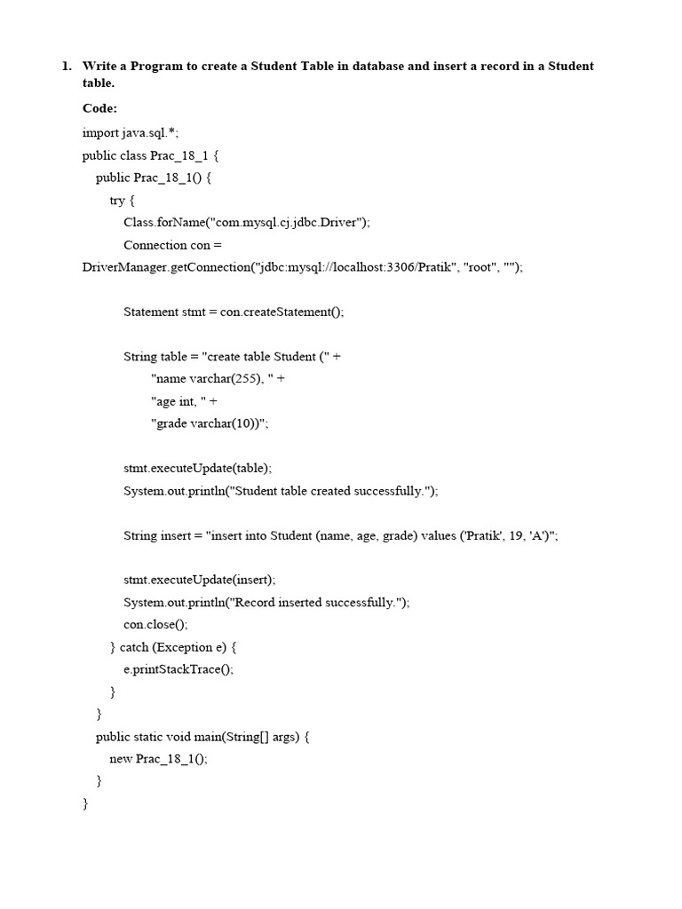 Prac_18 | PDF | Computer Data | Software Engineering