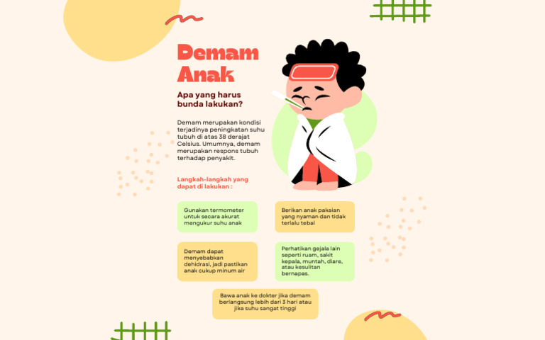 Warna-Warni Ilustrasi Demam Pada Anak Poster | PDF