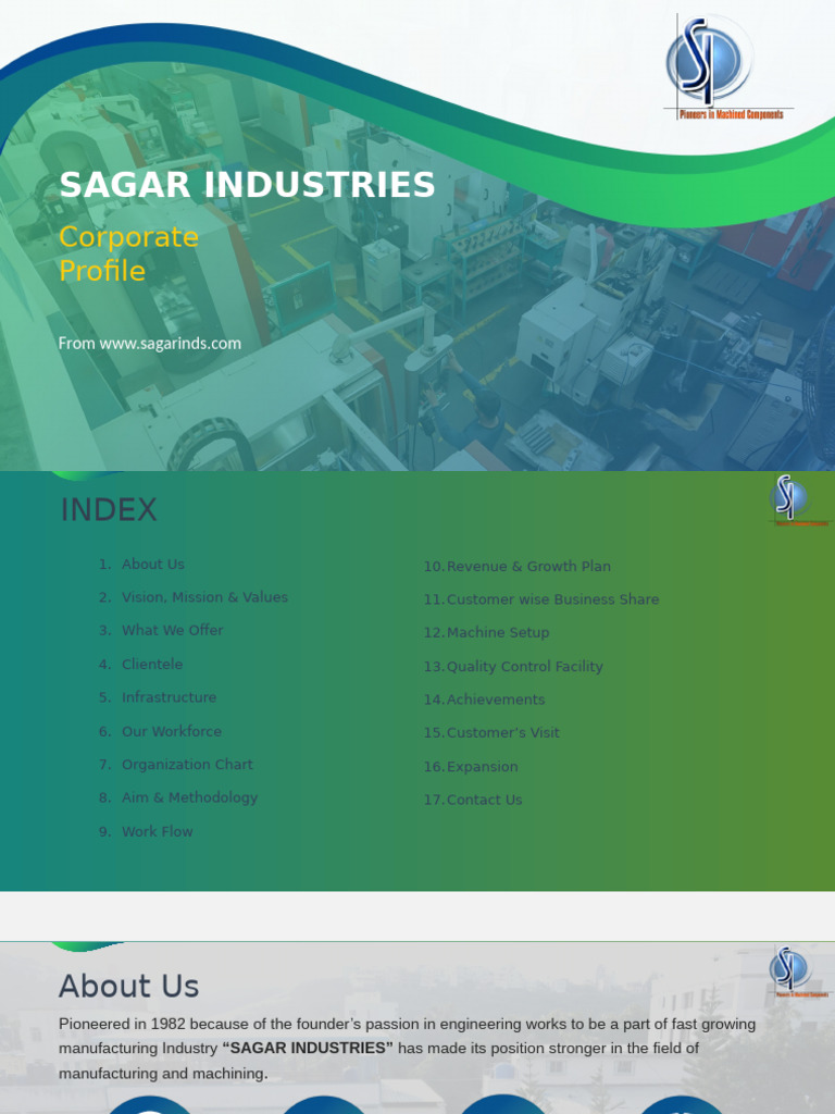 Sagar Industries: Precision Machining Experts | PDF | Business Process ...
