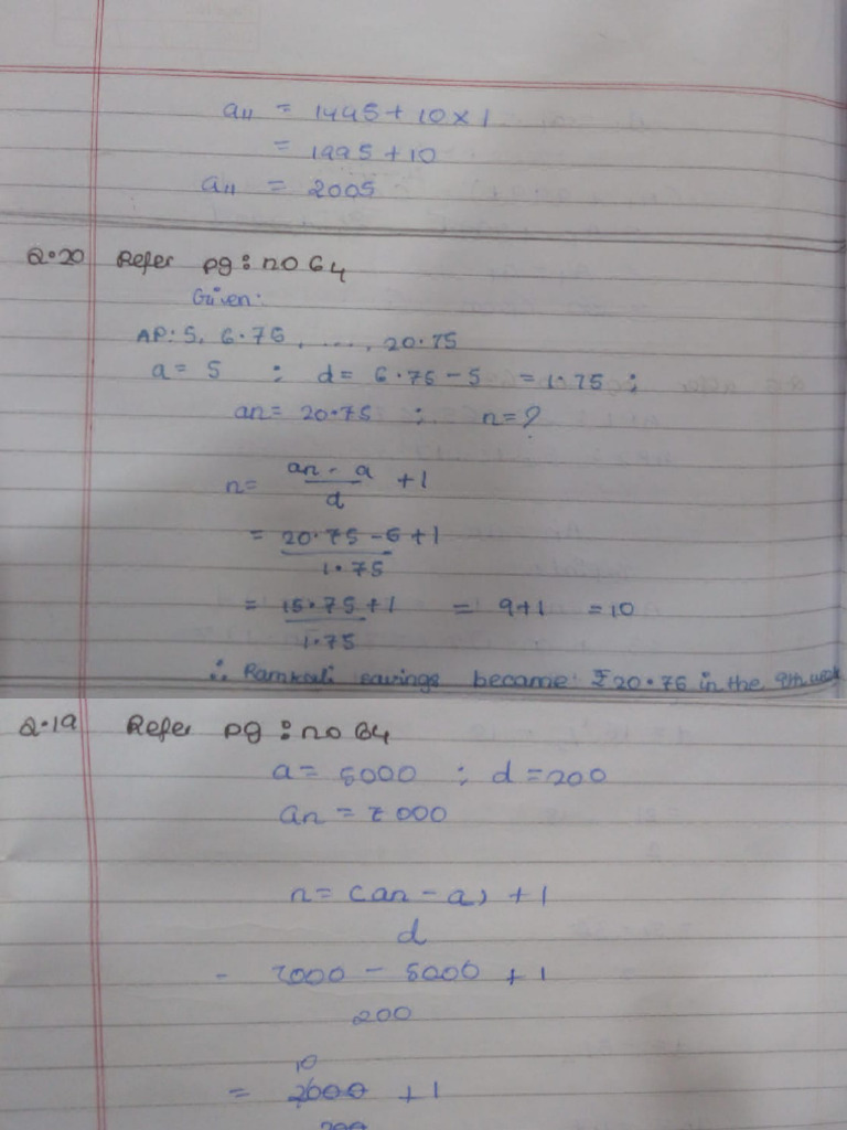 Arithmetic Progression Notes | PDF
