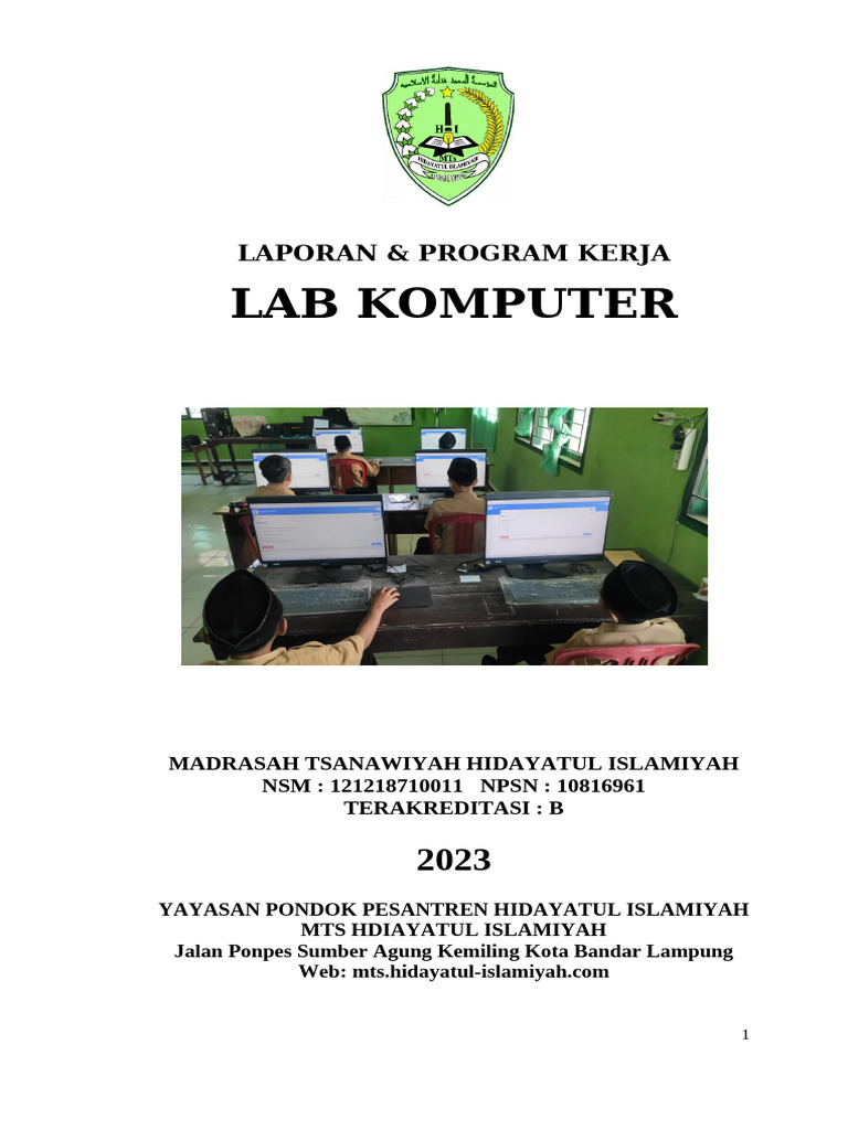 Program Kerja Lab Komputer | PDF | Komputer | Teknologi & Rekayasa