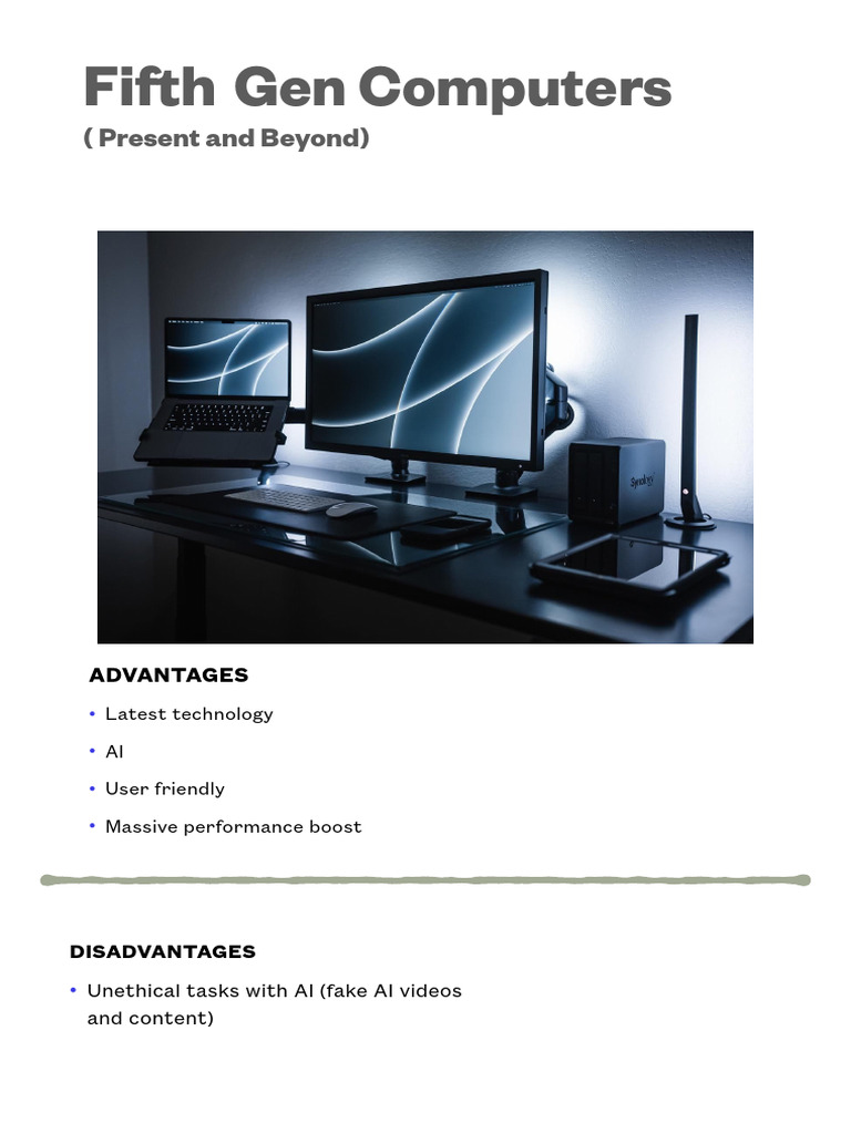 Fifth: Gen Computers | PDF | Computers | Technology & Engineering