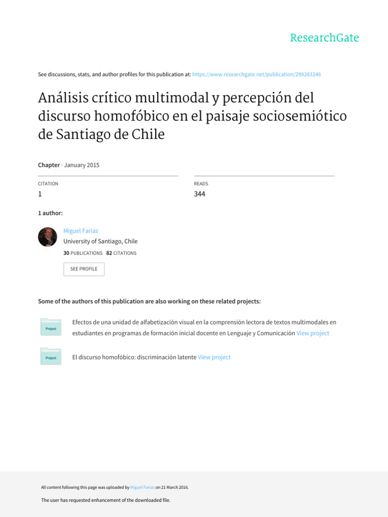 Discurso Homofóbico en Santiago | PDF | Homosexualidad | Homofobia