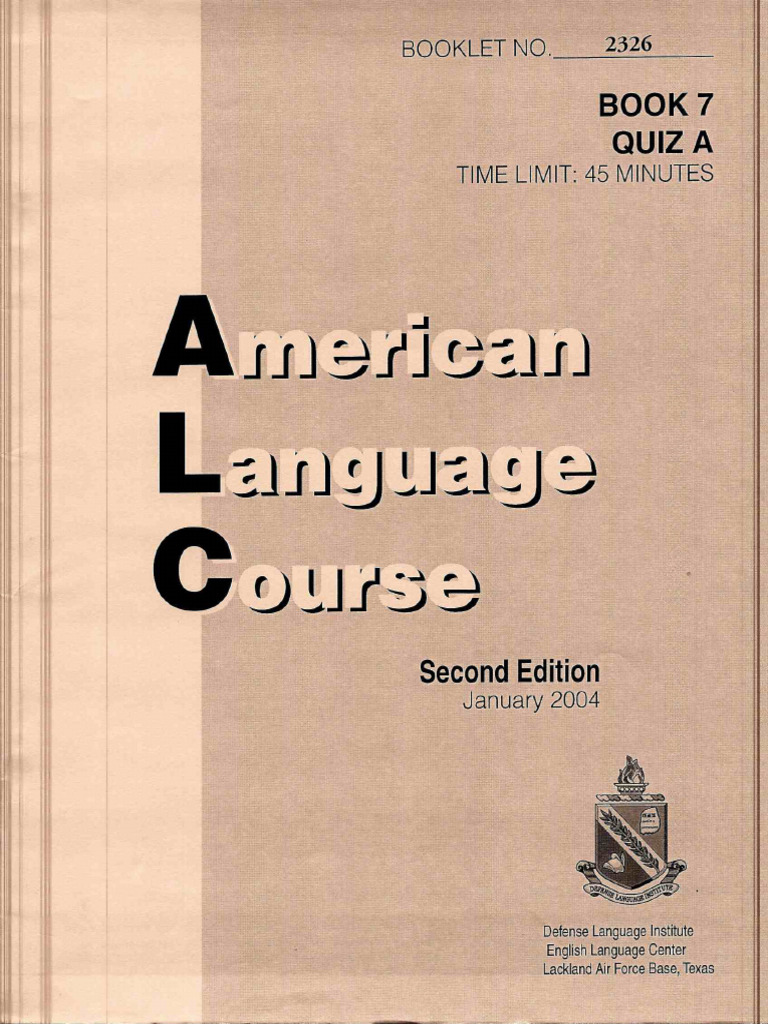 7 - Book 7 Quiz A | PDF