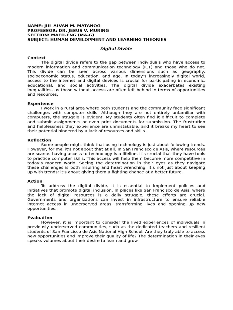 Cerae in Digital Divide | PDF | Social Science | Computers